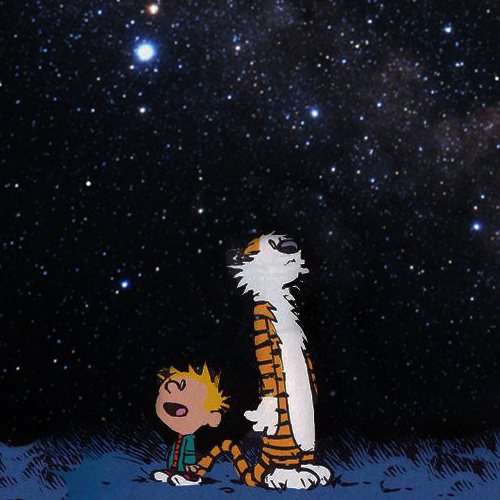 Calvin & Hobbs - Sky's The Limit Wallpaper