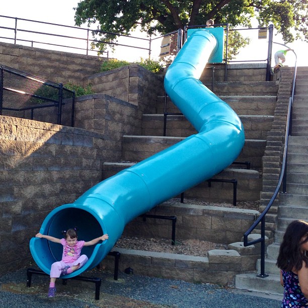 Now that's a slide! At Staring Lake Park.