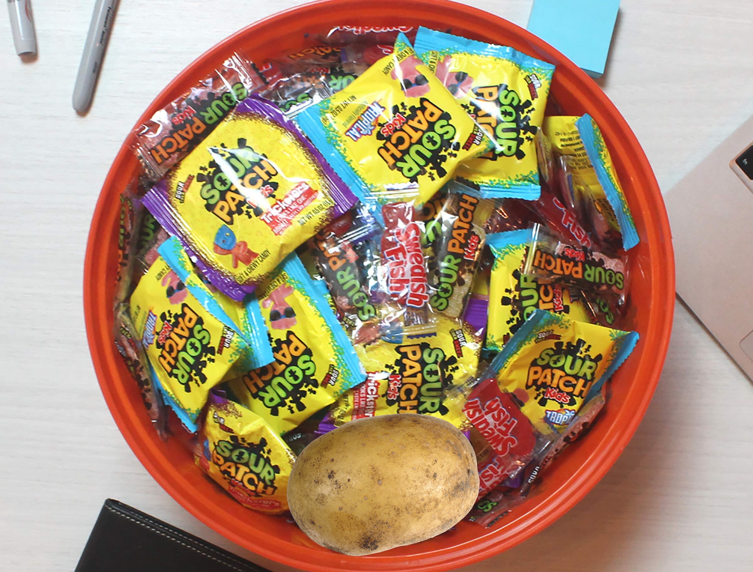 We handed out potatoes for Halloween. | TwisterMc